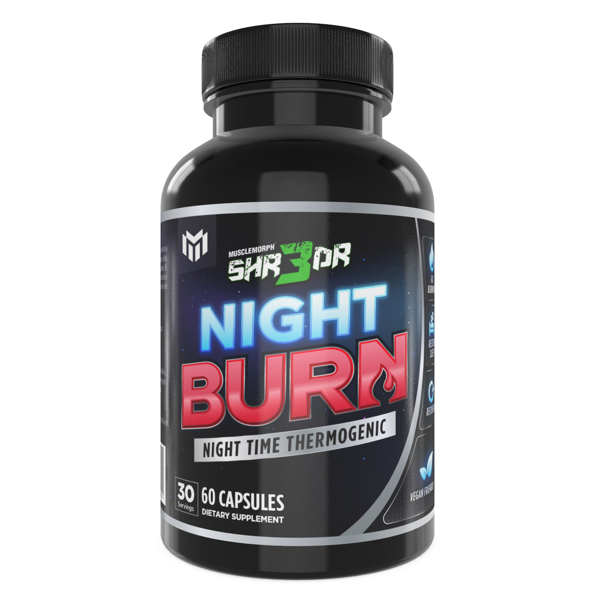 SHR3DR NIGHT BURN | NIGHT TIME FAT BURNER + SLEEP AID – MuscleMorph